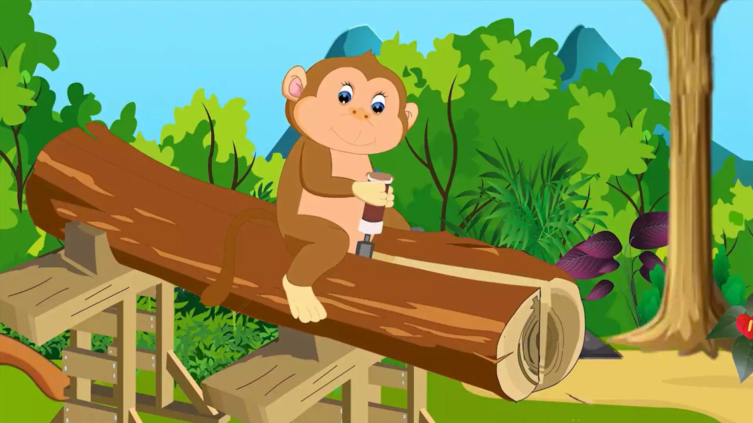 Naughty Monkey And The Carpenter Short Moral Story
