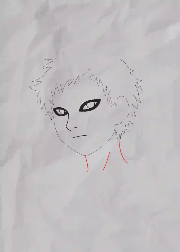 Easy Gaara Drawings