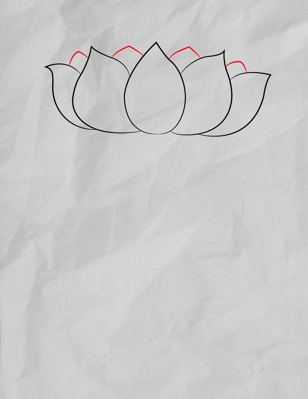 How To Draw A Lotus Flower | Easy Step By Step | Storiespub
