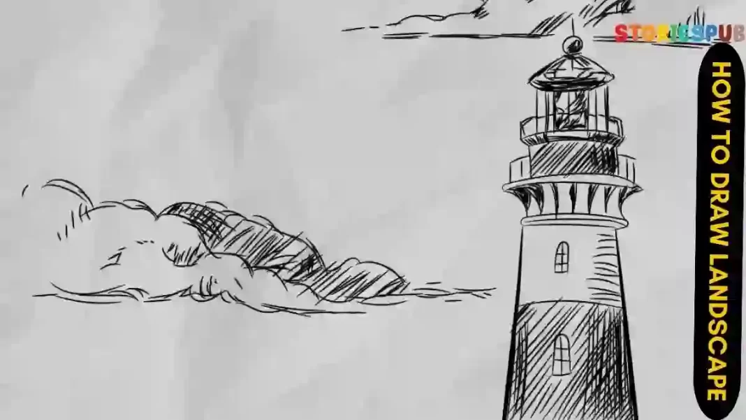 How To Draw Landscape - Step By Step Guide | Storiespub.com- Learn With Fun