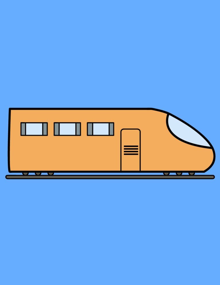 How To Draw Train Easy Drawing Step By Step | Storiespub