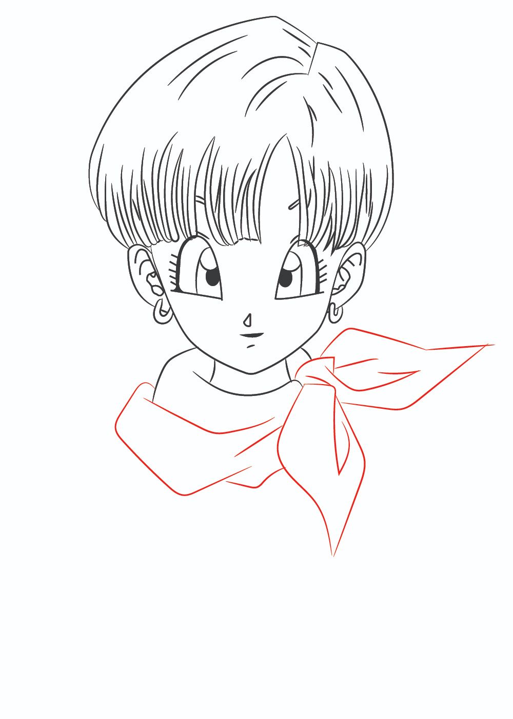 How To Draw Bulma From Dragon Ball | Easy Step-by-Step | Storiespub