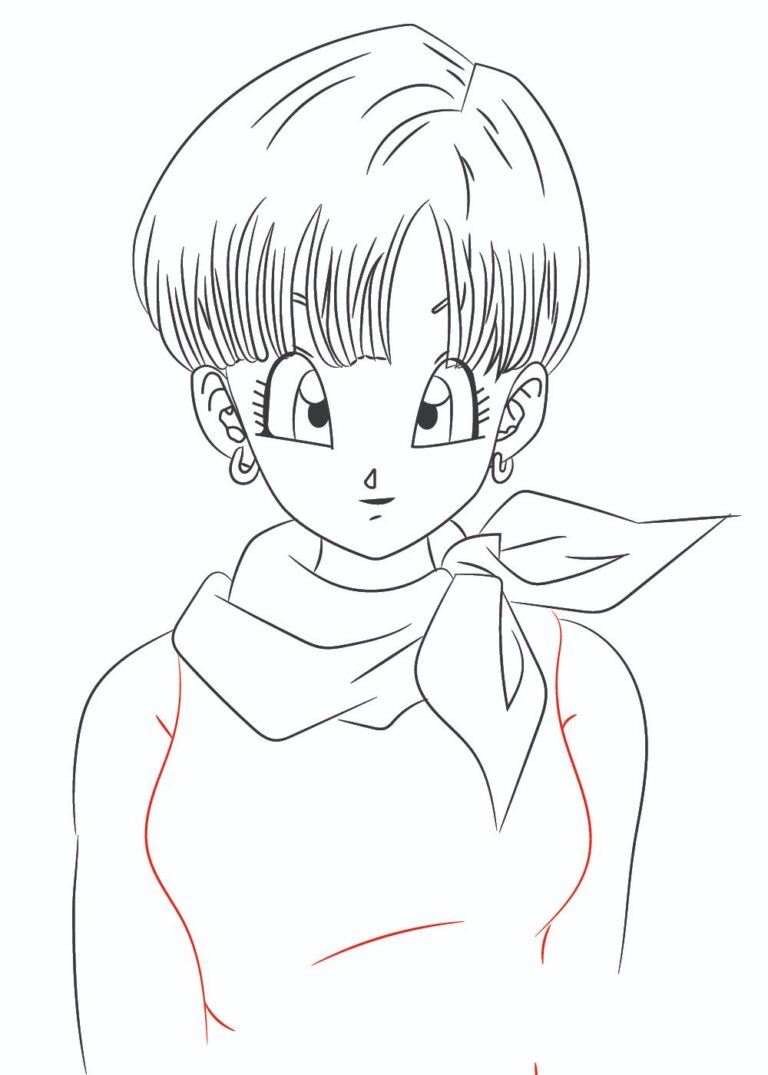 How To Draw Bulma From Dragon Ball | Easy Step-by-Step | Storiespub