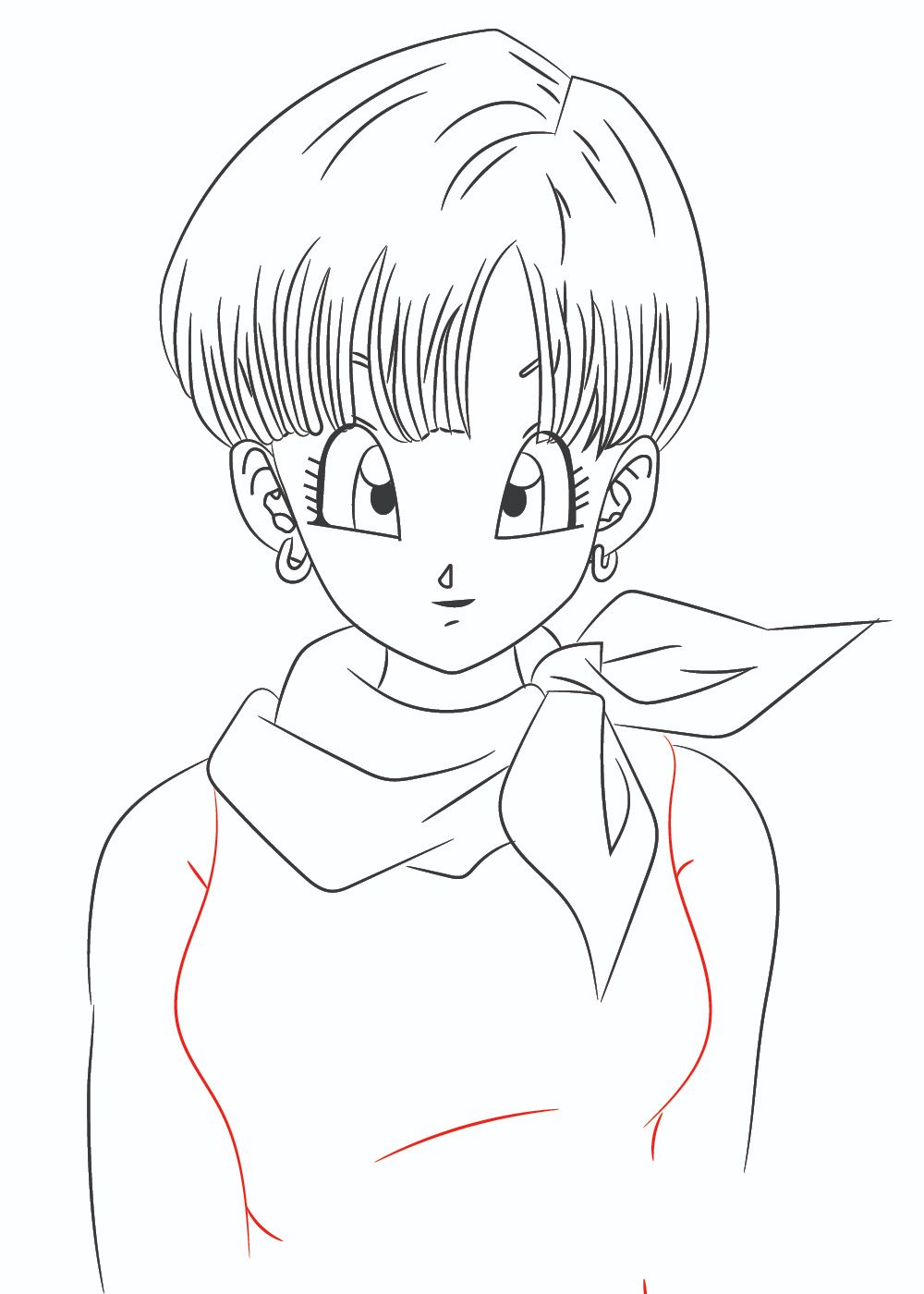 How To Draw Bulma From Dragon Ball | Easy Step-by-Step | Storiespub