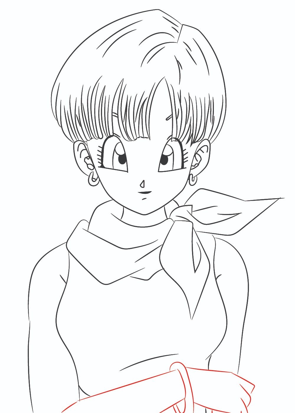 How To Draw Bulma From Dragon Ball | Easy Step-by-Step | Storiespub