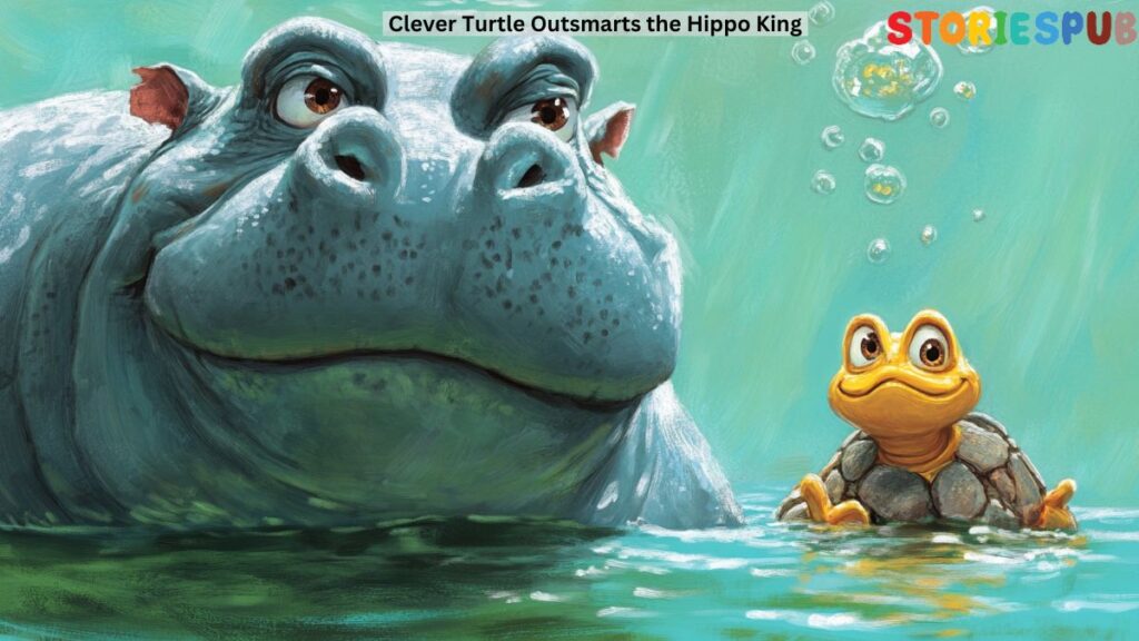 The Clever Turtle And The Hippo King: A Short Story For Kids | Storiespub