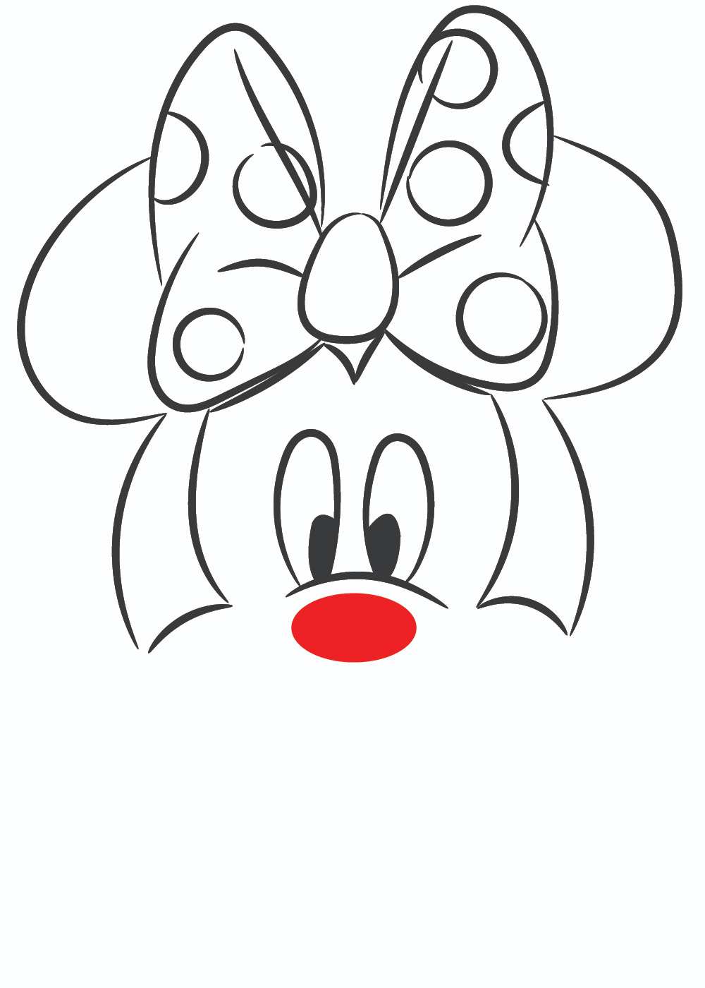 How To Draw Minnie Mouse | Easy Drawing | Storiespub