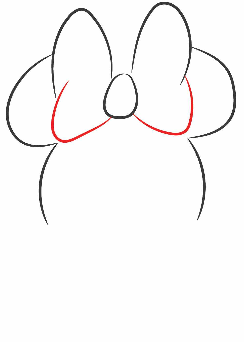 How To Draw Minnie Mouse | Easy Drawing | Storiespub