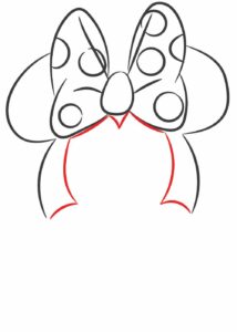 How To Draw Minnie Mouse | Easy Drawing | Storiespub