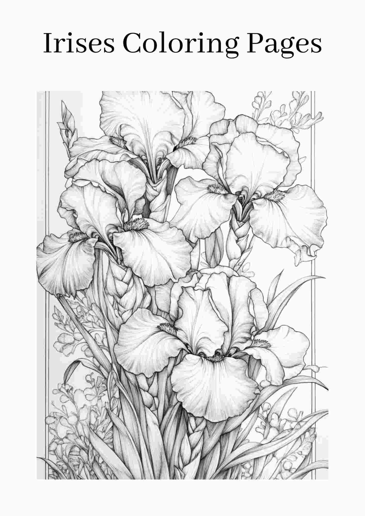 8 Different Types of Flowers coloring pages - Storiespub